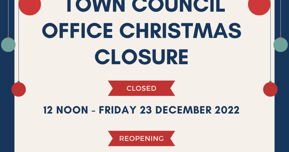 Brackley Town Council - Christmas Office Closing Times and Charter Market