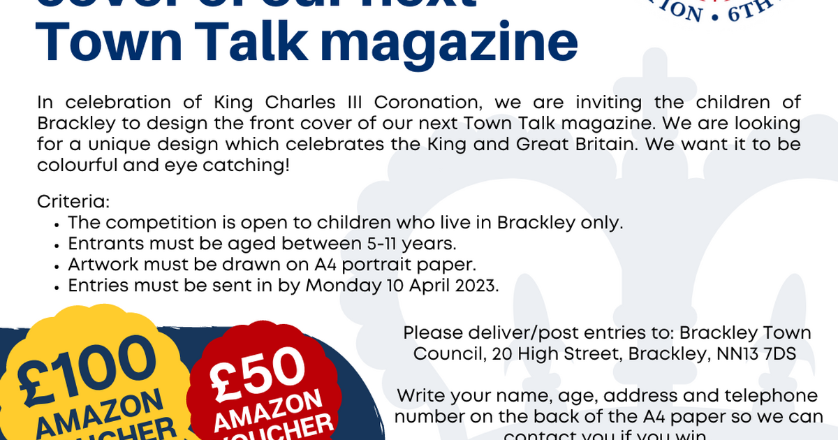 Deadline Extended - Design the cover of our next Town Talk magazine!