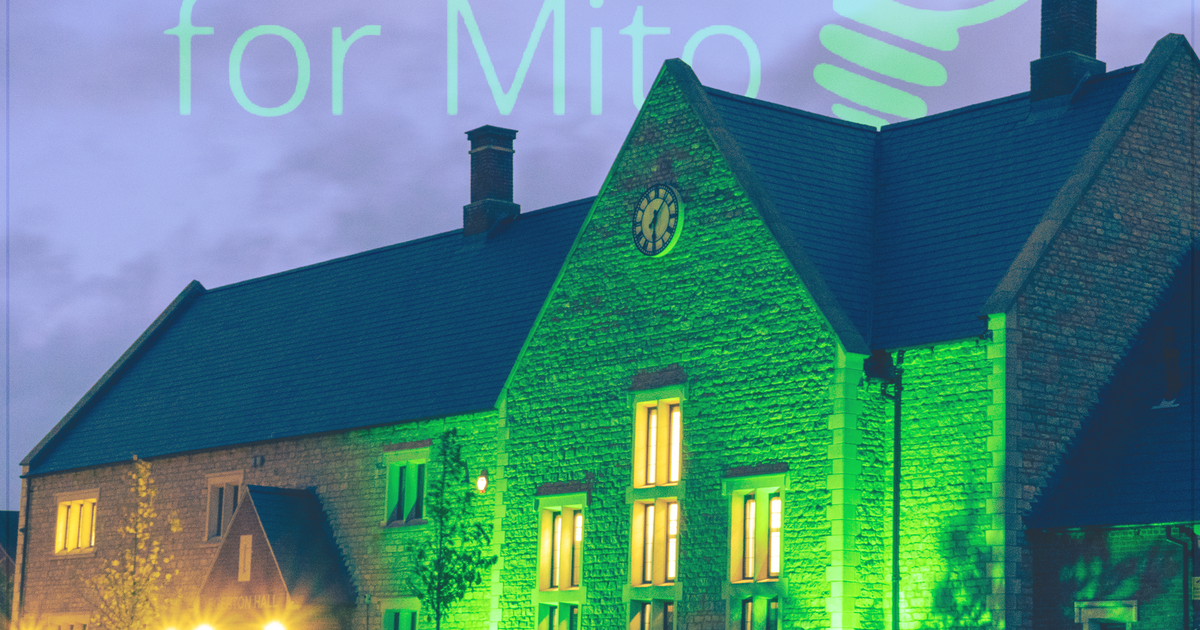 Mito Awareness Week - Egerton Lit Up Green