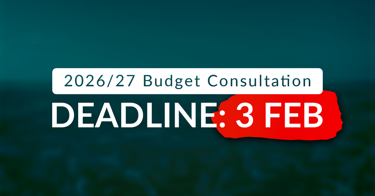 Budget Consultation Deadline - 3 Feb